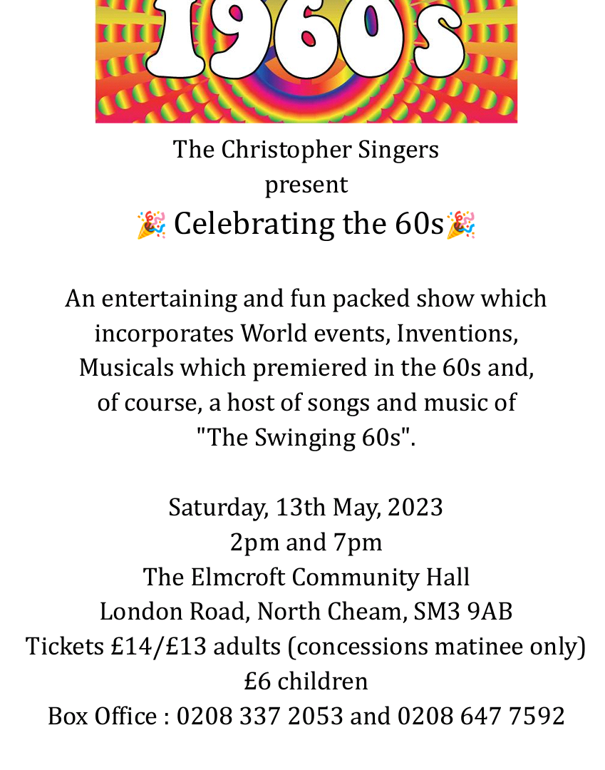 Celebrating the 60s - Arts Network Sutton